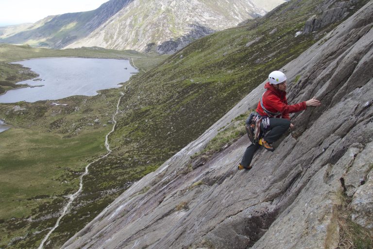 High on the Idwal Slabs. - Snowdonia Mountain Guides